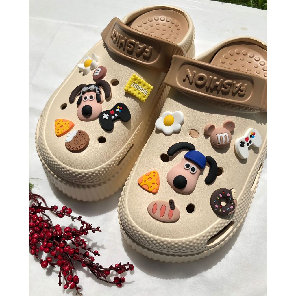Jual Sandal Platform Bakpao Slop / Sandal Tebal / Sandal Baim / Wedges ...