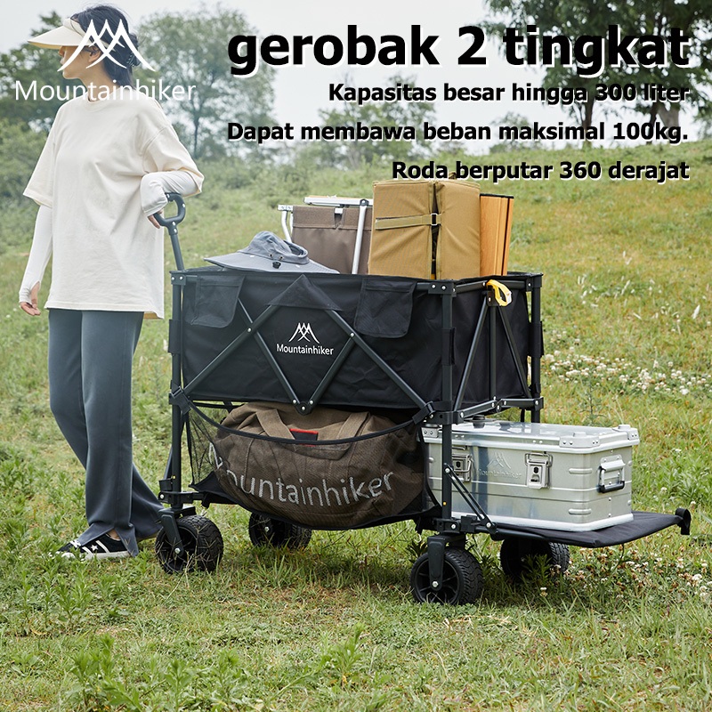 Jual ⚡️Siap kirim⚡️Mountainhiker Troli 2 lapis, van kemping, troli ...