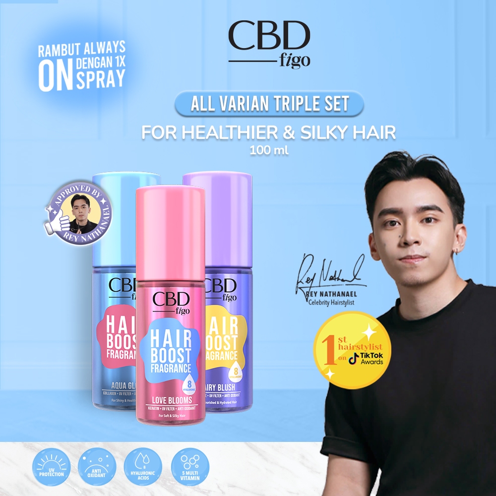 Jual [3in1] CBD Figo Hair Boost Fragrance Mixed Varian isi 3pcs ...