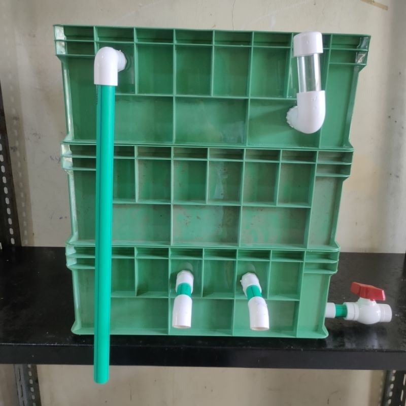 Jual trickle box filter kolam dengan pipa tahan panas 20mm tanpa media ...