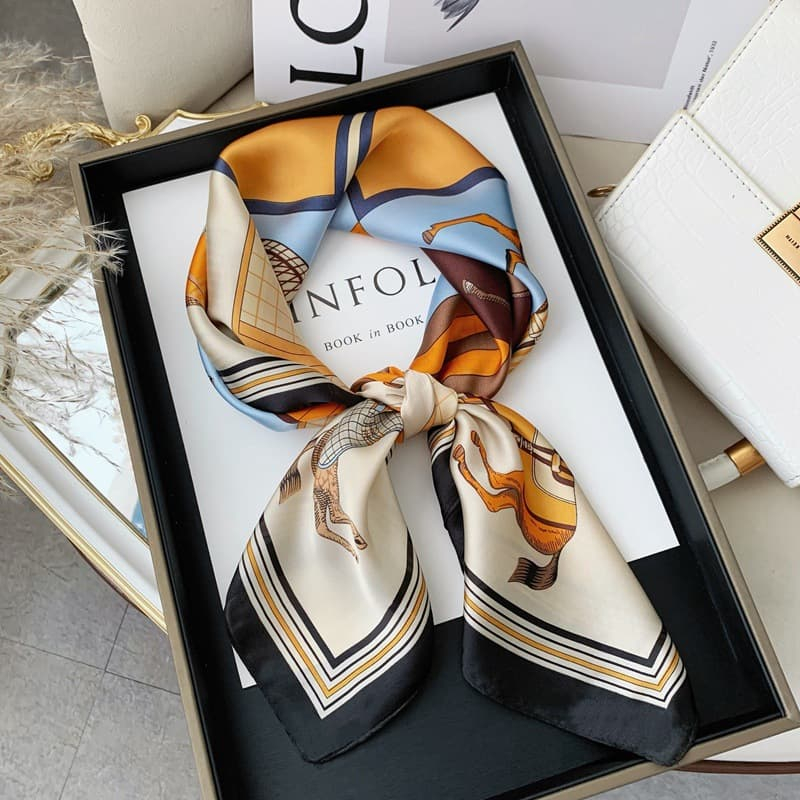 Jual Syal Sutra 70x70cm Syal silk syal leher syal tas scraf import ...