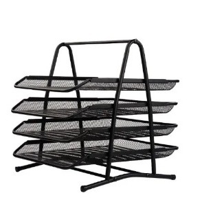 Jual Tray Besi Susun Desk Organizer Rak Dokumen Kertas Elevated Letter ...