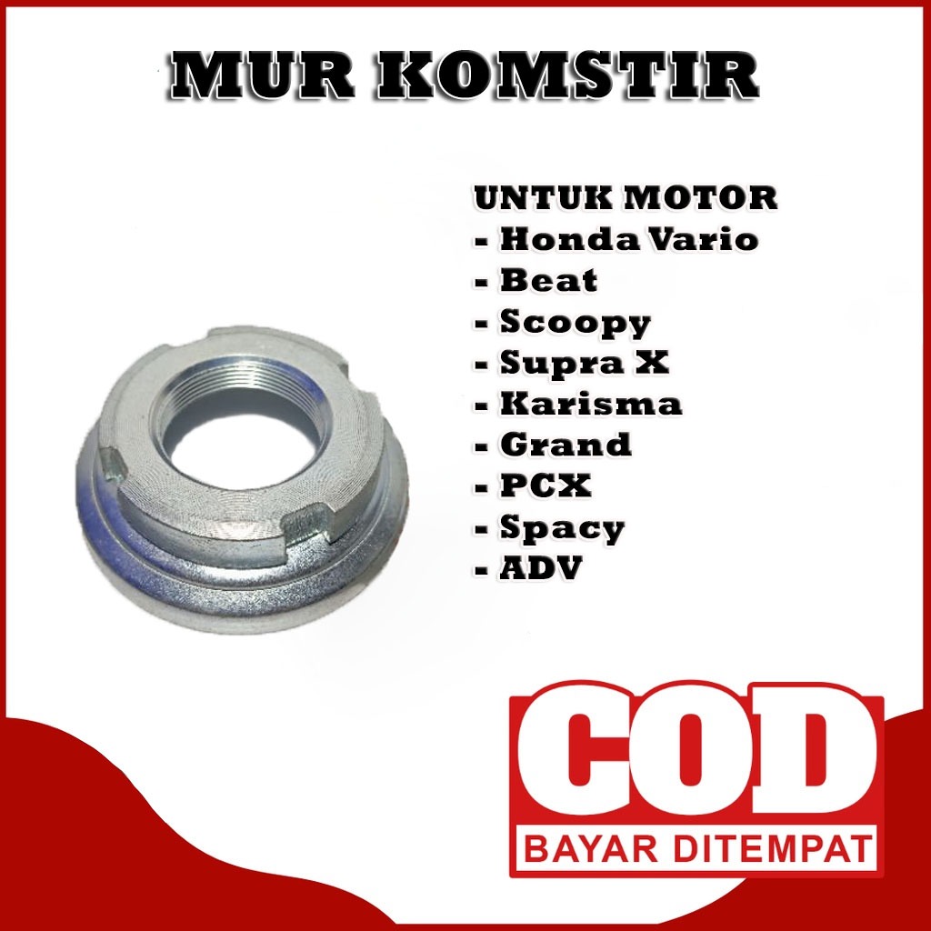 Jual Mur baut Mangkok Komstir Comstir Honda Vario Beat Scoopy Supra X ...
