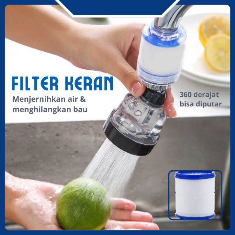 Jual Filter kran Dapur 360 ° Keran Putar Filter, Hemat Air dengan ...