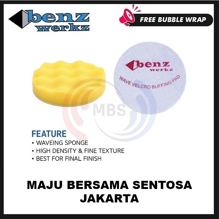 Jual MBS - Busa Poles Mobil dan Motor BENZ Wave Buffing Pad Velcro 5 ...