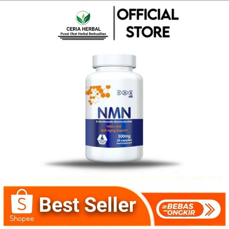 Jual NMN Bio - Nicotinamide Mononucleotide - 500mg Anti -Aging supplements 30Caps | Shopee Indonesia