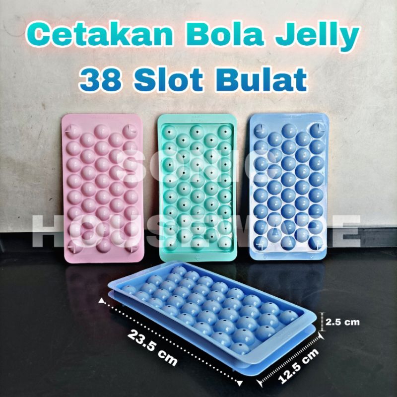 Jual Cetakan Es Batu Jelly Ball Agar Pudding Coklat Cokelat Ice Round ...