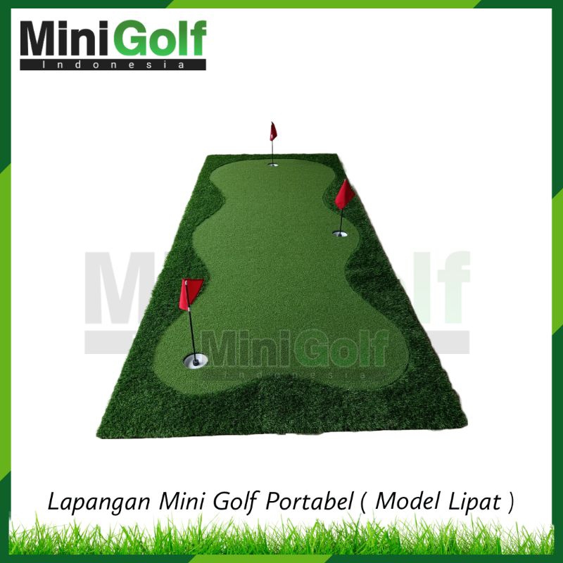 Jual Lapangan mini golf portable / Ukuran 150×300 cm / Mini golf ...