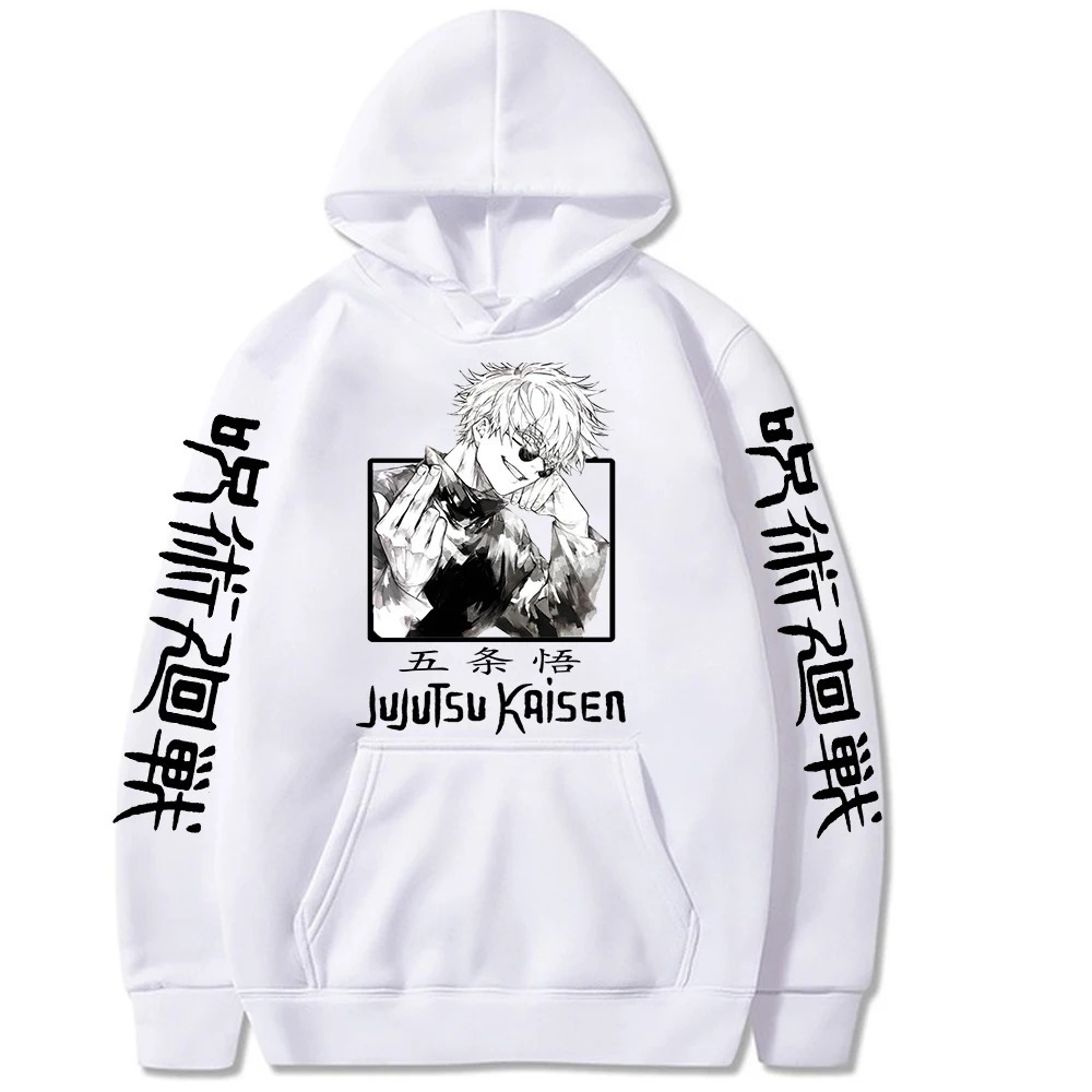 Jual Jaket Hoodie Gojo Satoru Wibu Manga Jujutsu Kaisen Anime | Shopee ...