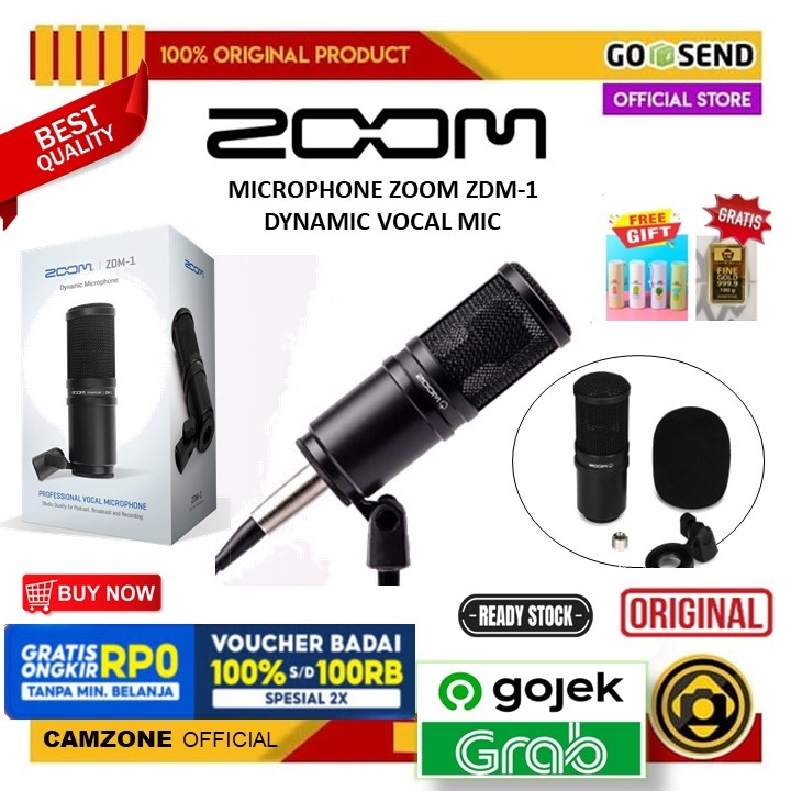 Jual Microphone Zoom ZDM-1 Dynamic Vocal Mic | Shopee Indonesia