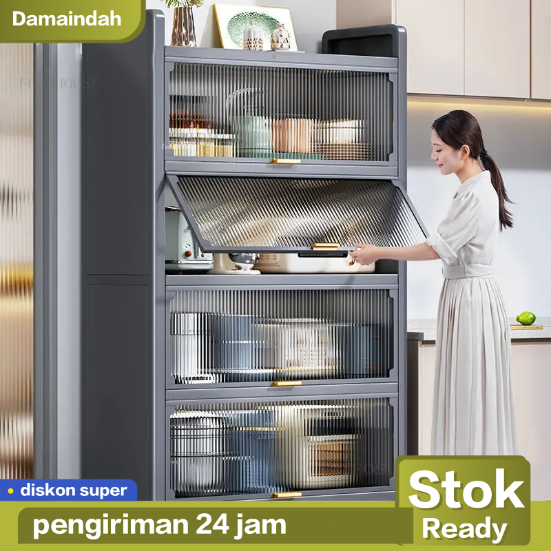 Jual Damaindah Rak Piring Tertutup Lemari Dapur Lemari Rak Piring ...