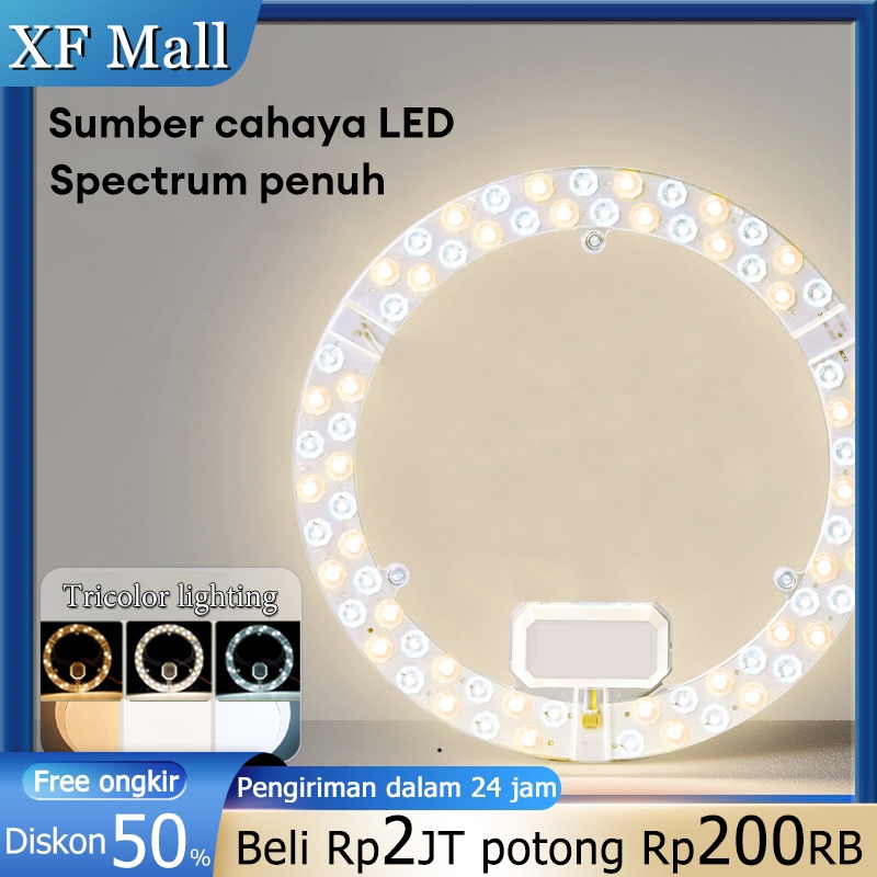 Jual Modul Lampu LED Ring Panel Bulat Lampu Modul Plafon 3warna | Shopee Indonesia