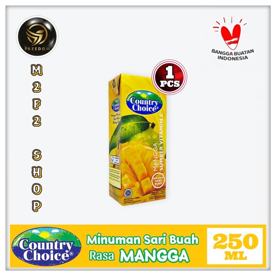 Jual Juice Country Choice Mango | Jus Mangga - 250 ml (Kemasan Satuan ...