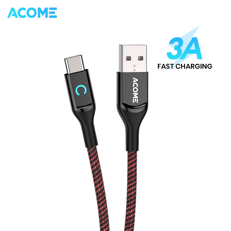 Jual ACOME Kabel Data Charger 100cm Type-C Lightning Micro Fast ...