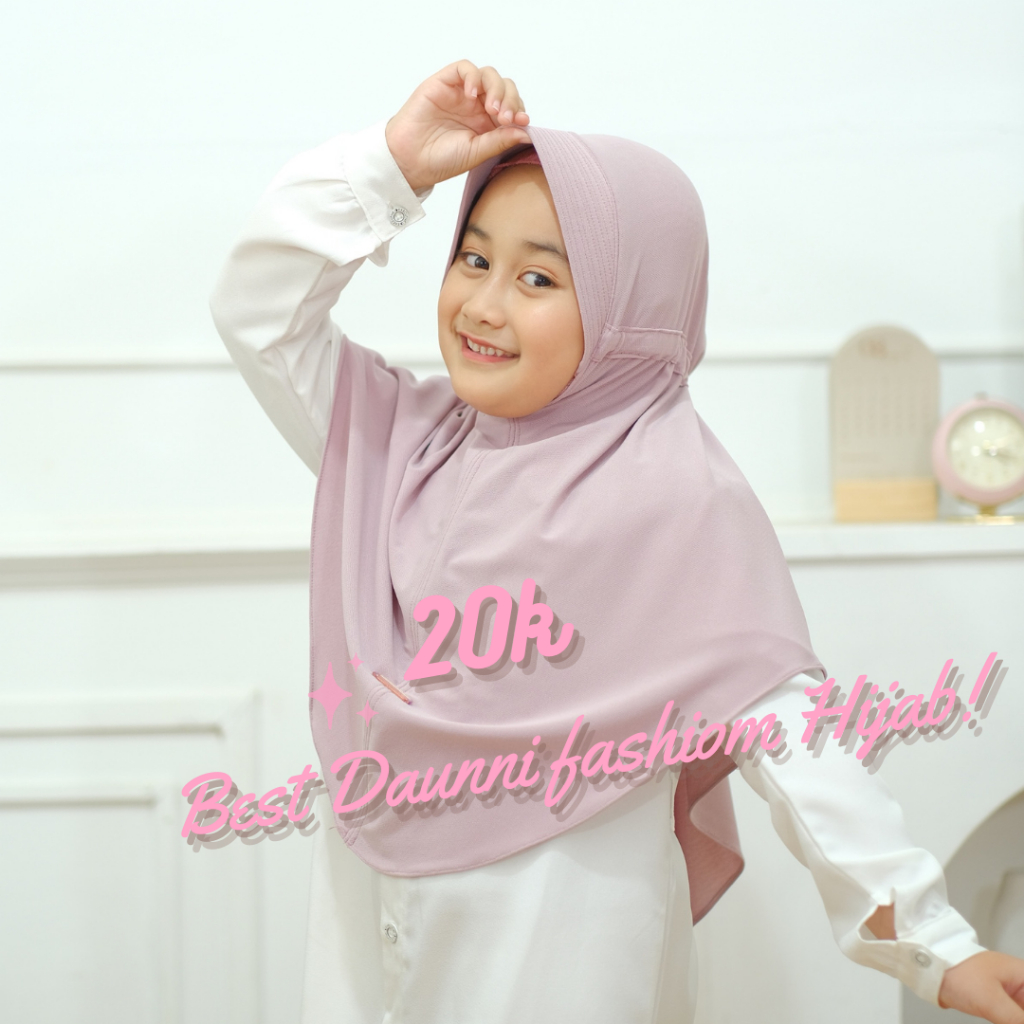 Jual DAUNNI - JILBAB ANAK BERGO JERSEY PREMIUM AZHANA AIR FLOW ( ADEM ...