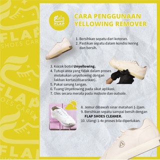 Jual Flap Shoes Care - Unyellowing Pemutih Sepatu Putih Menguning ...
