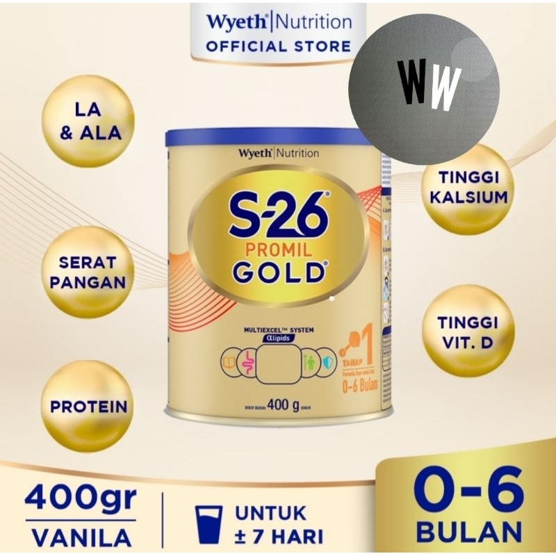 Jual S26 Promil gold tahap 1 0-6 bulan/ tahap 2 6-12 bulan 400gr ...