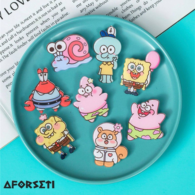 Jual PIN AKRILIK “SPONGEBOB” BROS PIN / PIN MURAH / PIN COUPLE / PIN ...