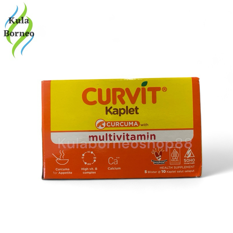 Jual Curvit Kaplet 5 Blister @10 Kaplet (BOX) | Shopee Indonesia