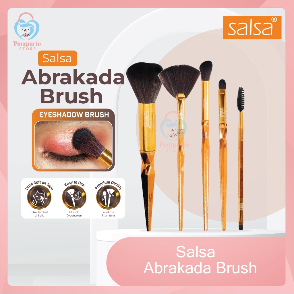 Jual Salsa Abrakada Brush - Brush Make Up Kuas Make Up By Salsa Cosmetic | Shopee Indonesia