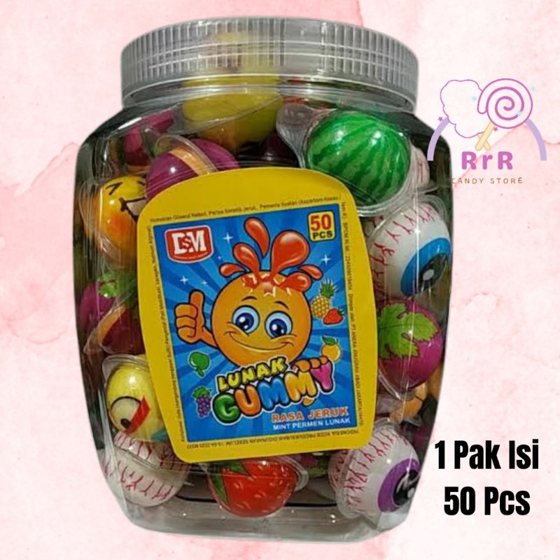 Jual DSM Permen Lunak Gummy Bola Mata 1 Pak Isi 50 Pcs | Shopee Indonesia