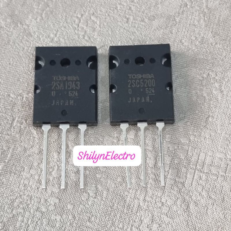 Jual TRANSISTOR S5 1943 5200 A1943 C5200 2SA1943 2SC5200 SERI 5 TOSHIBA ORIGINAL 1SET | Shopee ...