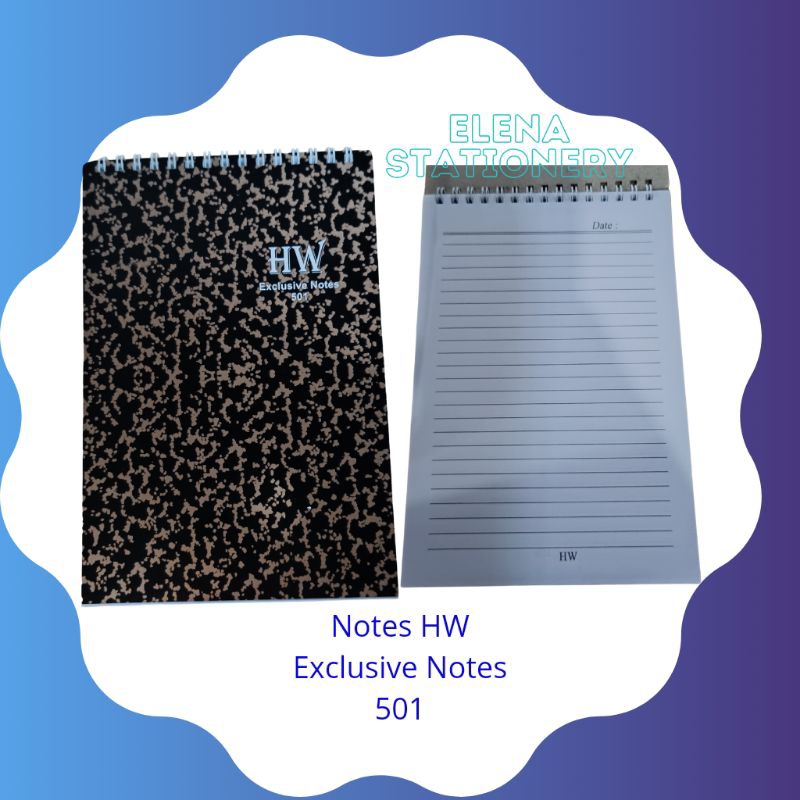 Jual notes kawat 501 HW/ notes spiral/ blok notes besar | Shopee Indonesia