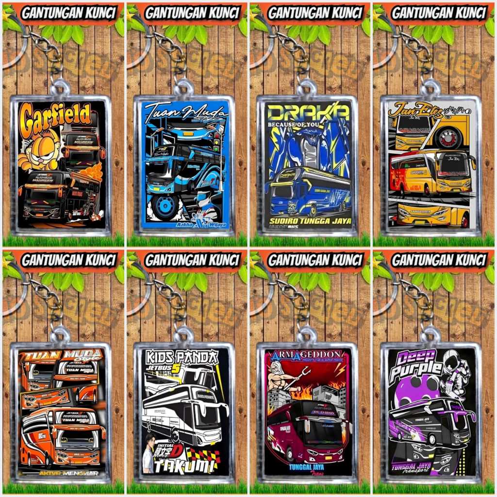Jual Gantungan Kunci Bus Armageddon Deep Purple Kids Panda Takumi Tuan ...