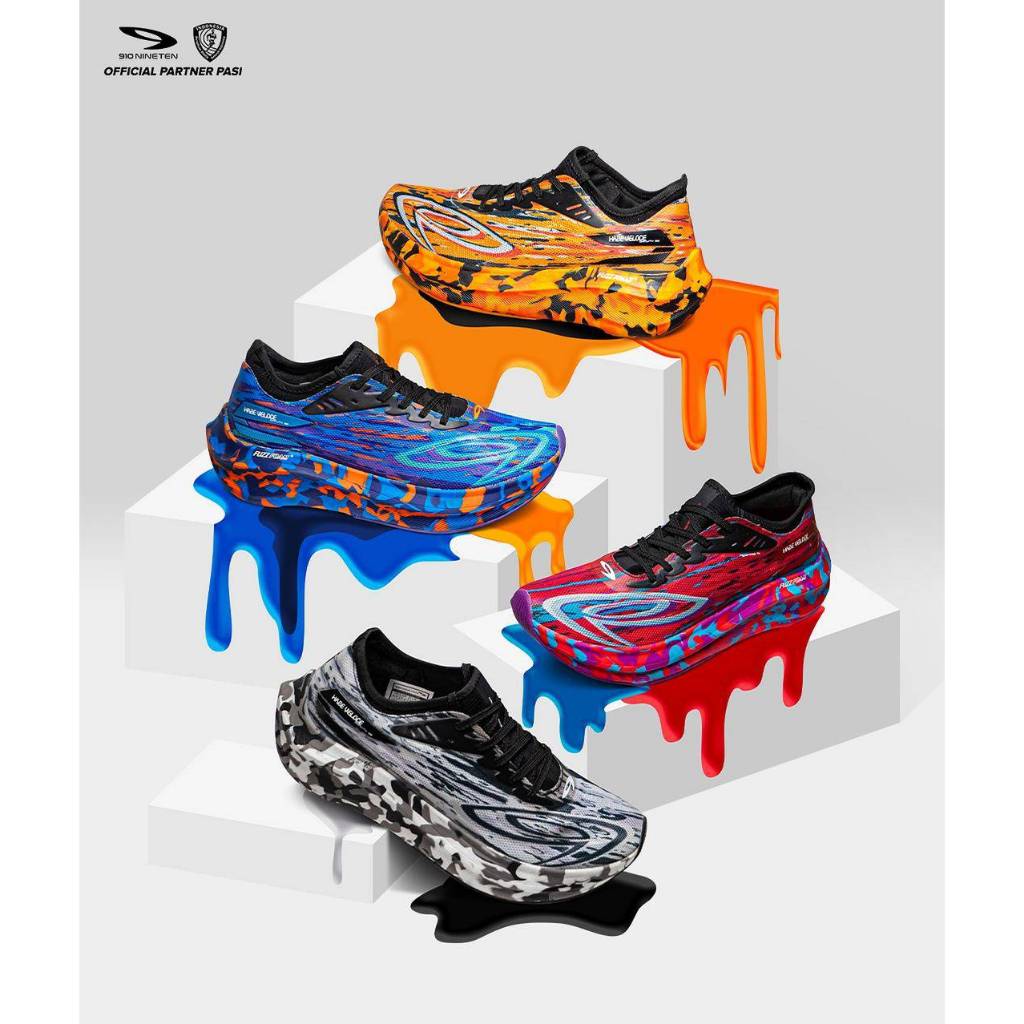 Jual 910 haze Veloce gravity hitam orange/orange navy/merah biru ungu ...