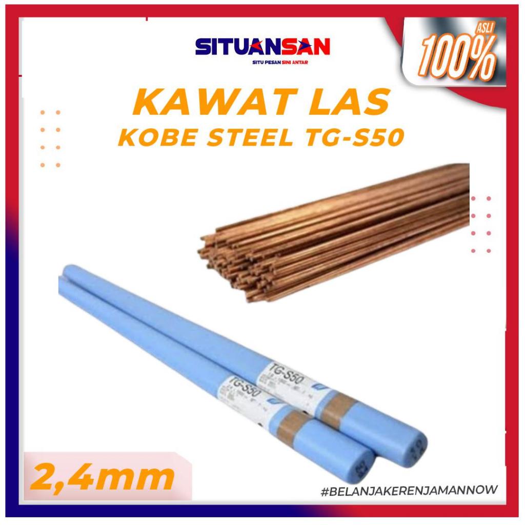 Jual Kawat Las TIG Argon TGS 50 2,4mm Welding Electrode TGS-50 5kg KOBELCO Original | Shopee ...