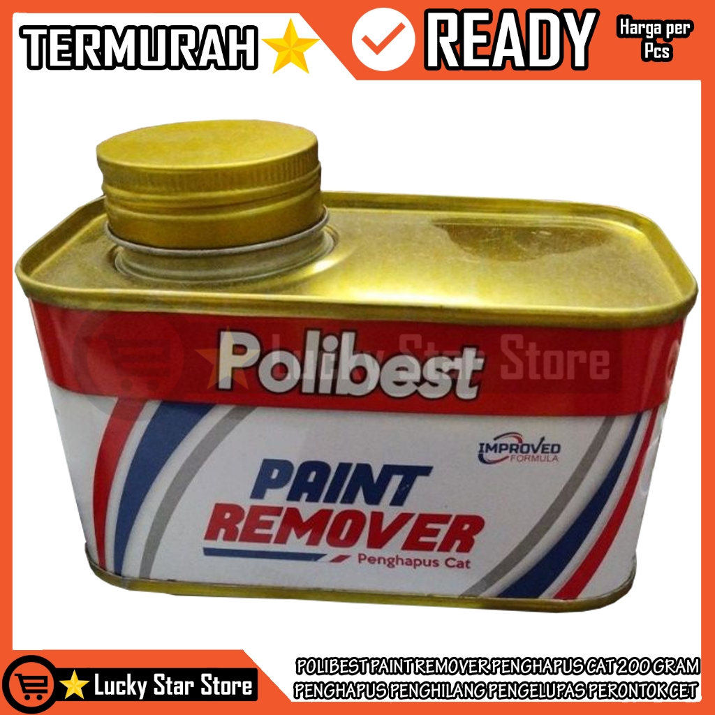 Jual Polibest Penghapus Cat Paint Remover 200 Gram Pengapus Penghilang ...