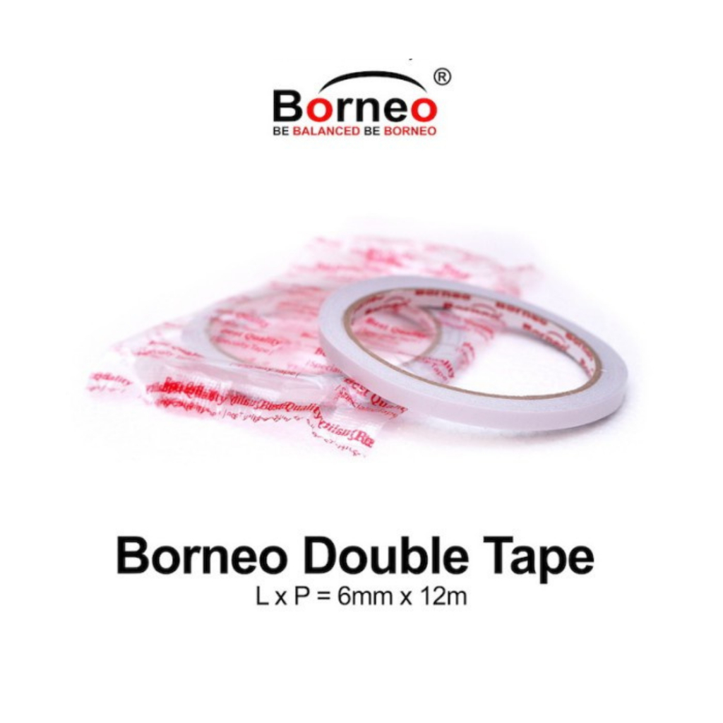 Jual Borneo Double Tape 6 mm x 12 m | Shopee Indonesia