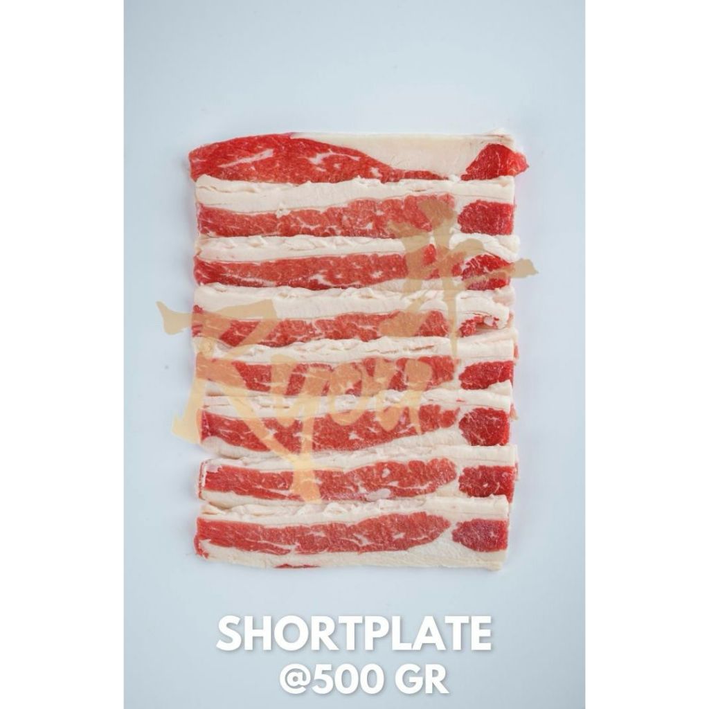 Jual 500GR BEEF PLATE SHORTPLATE ALTERNATIF US DAGING SAPI GRILL SHABU ...