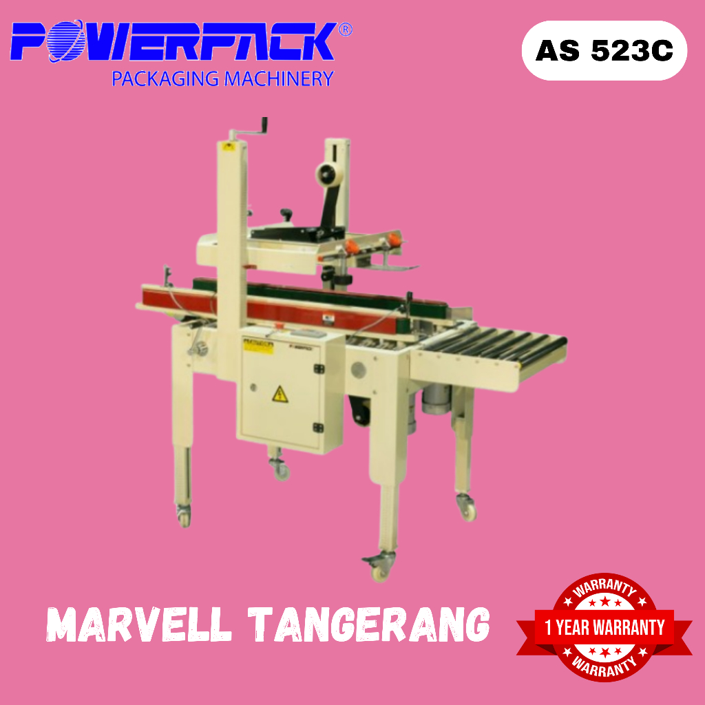 Jual POWERPACK AS-523C Semi Automatic Carton Sealer / Mesin Pengikat ...