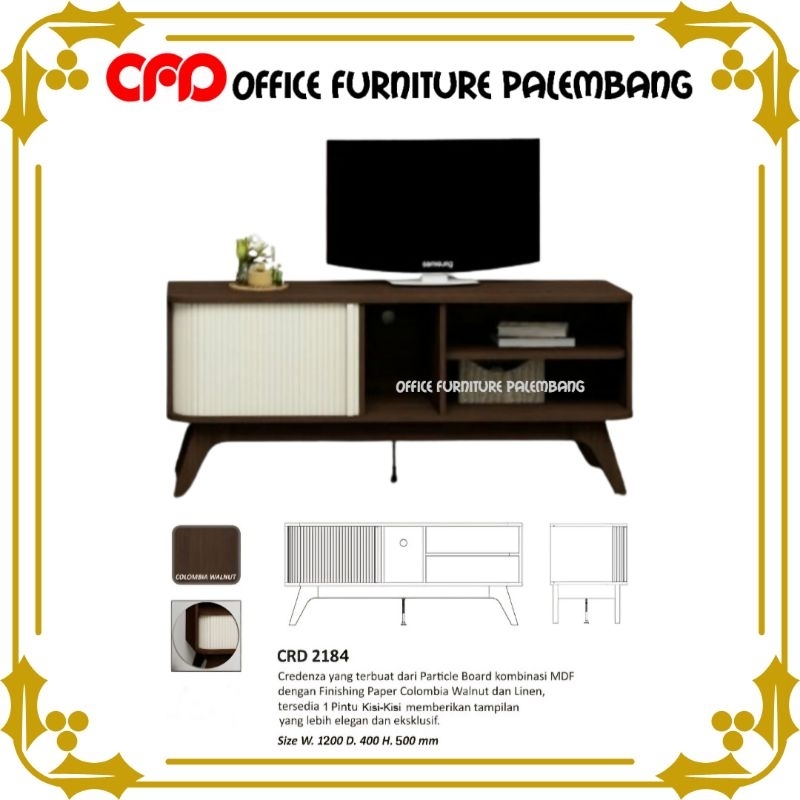 Jual meja tv CRD 2184 rak tv minimalis buffet tv credenza | Shopee ...