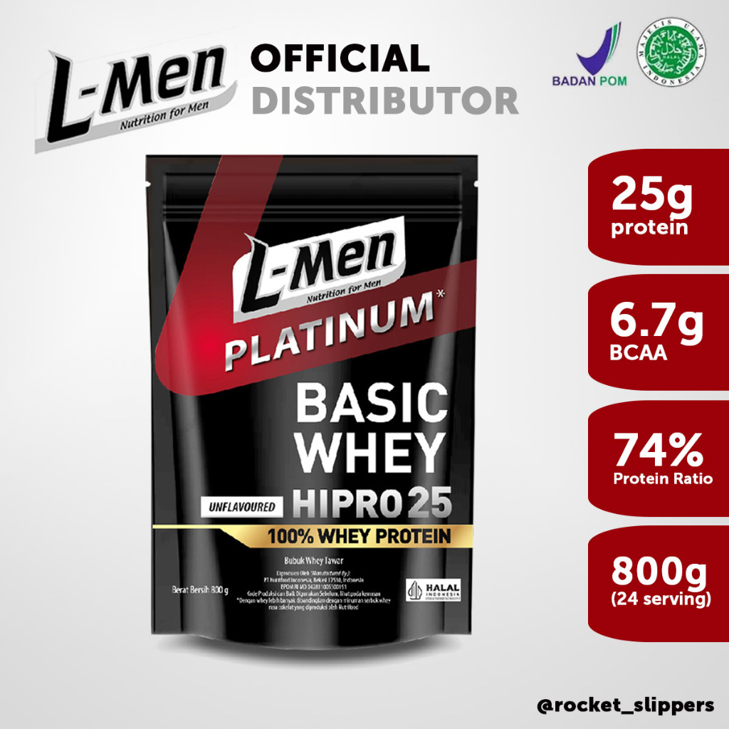 Jual L-men Platinum 800 gram Suplemen Tinggi Whey Protein Rendah Lemak ...