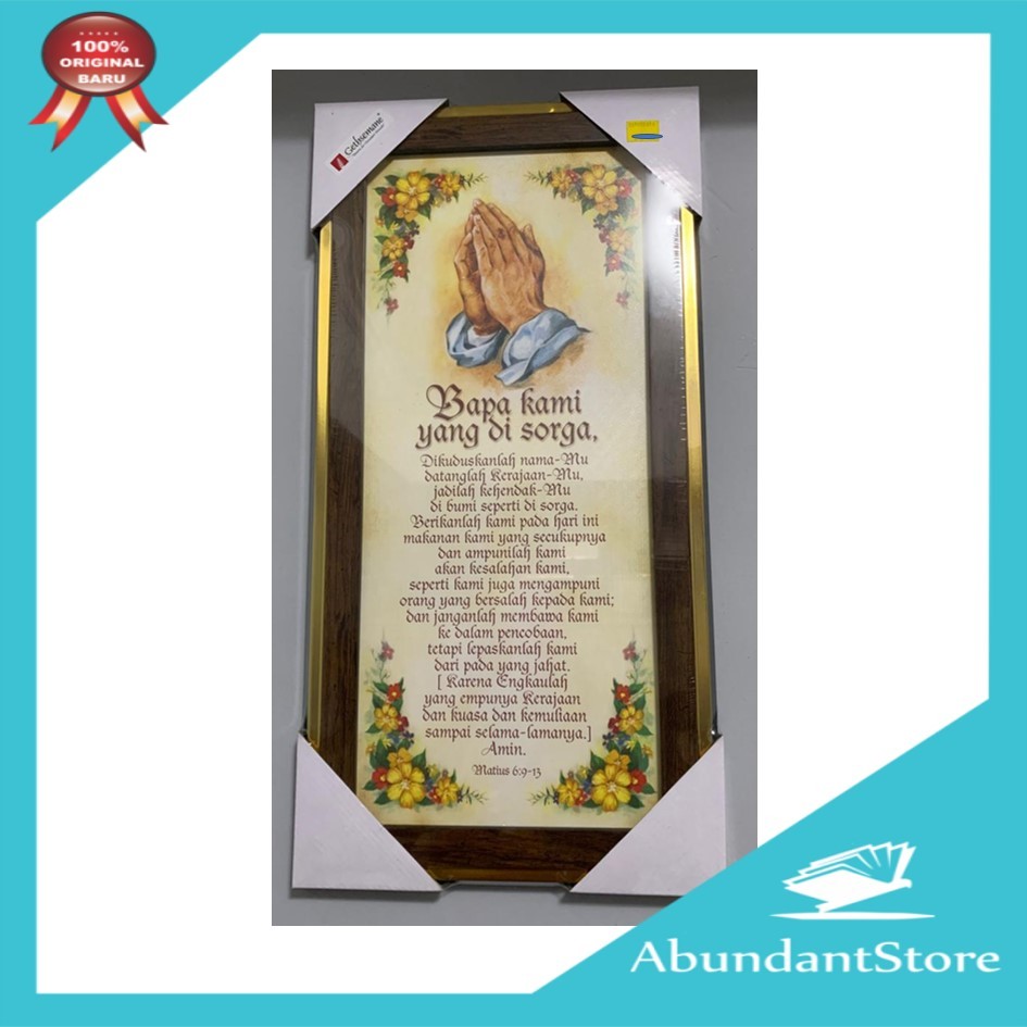 Jual Hiasan Dinding Dekorasi Rohani Tangan Berdoa - Doa Bapa Kami ...