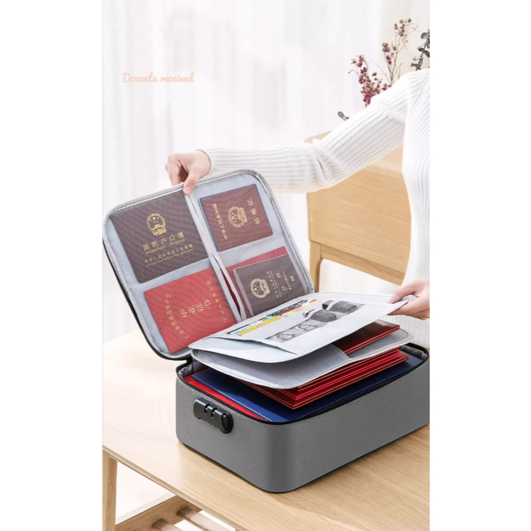 Jual Tas Penyimpanan Dokumen 3 Layer Storage Bag Sertifikat File Tempat ...