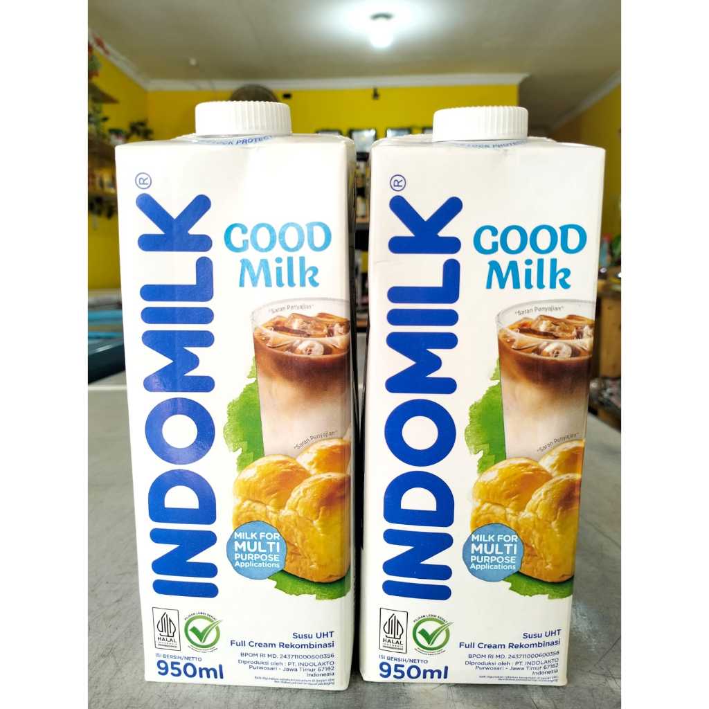 Jual UHT Indomilk Full Cream Plain 950ml | Shopee Indonesia