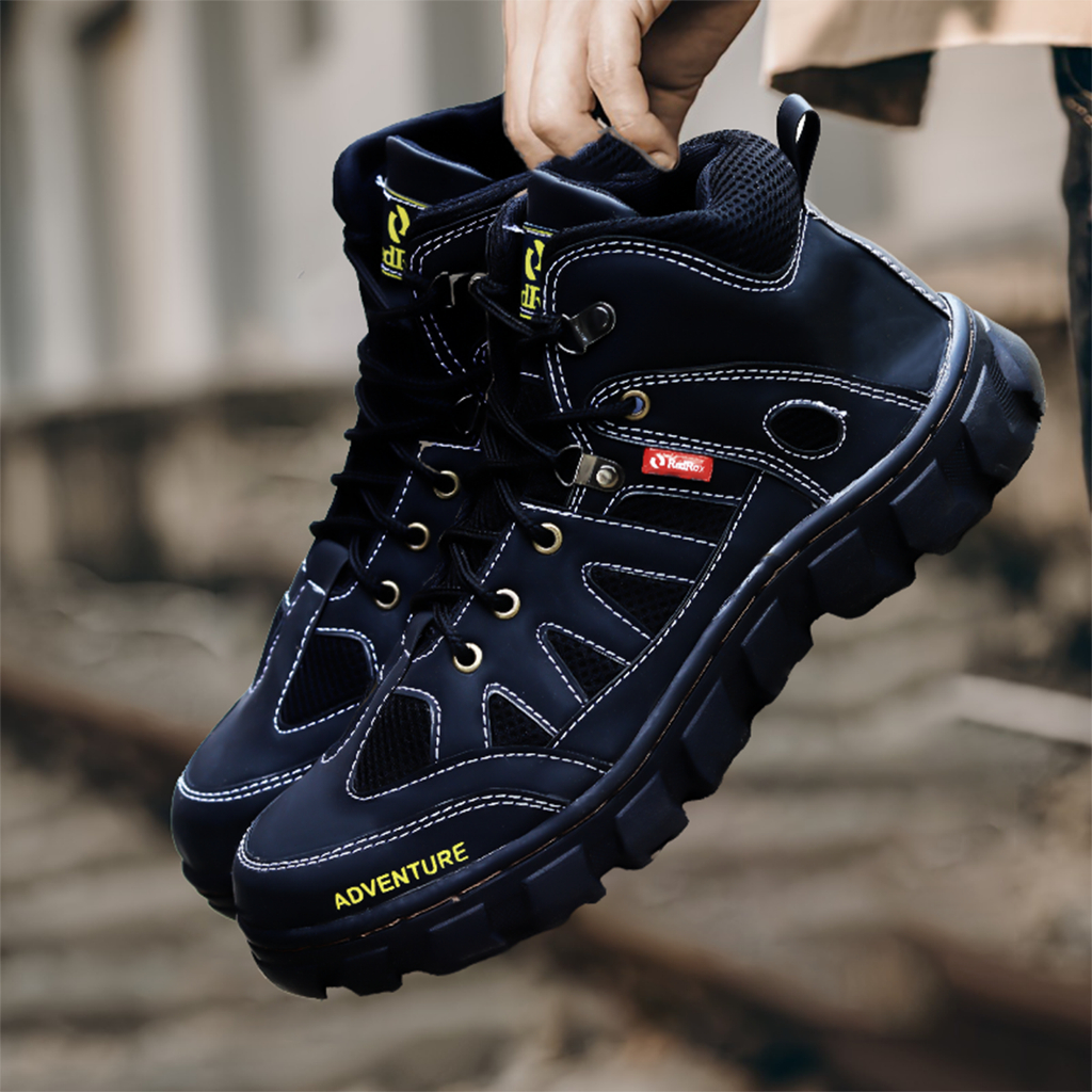 Jual REDROX Sepatu Pria Kerja Hiking Touring High Shoes Fashion ...