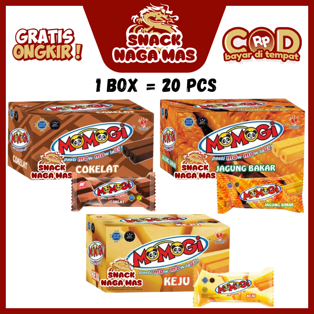 Jual MOMOGI RASA JAGUNG BAKAR / KEJU / COKLAT [1 BOX ISI 20] | Shopee Indonesia
