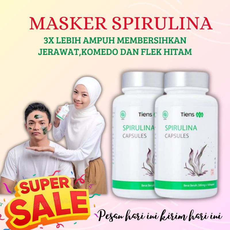 Jual MASKEE WAJAH SPIRULINA TIENS 100% ORIGINAL | Shopee Indonesia