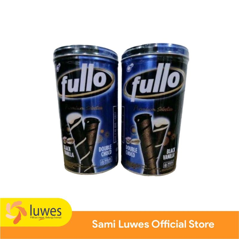 Jual Fullo Wafer Stick Kaleng 280 gr Double choc black vanilla | Shopee ...