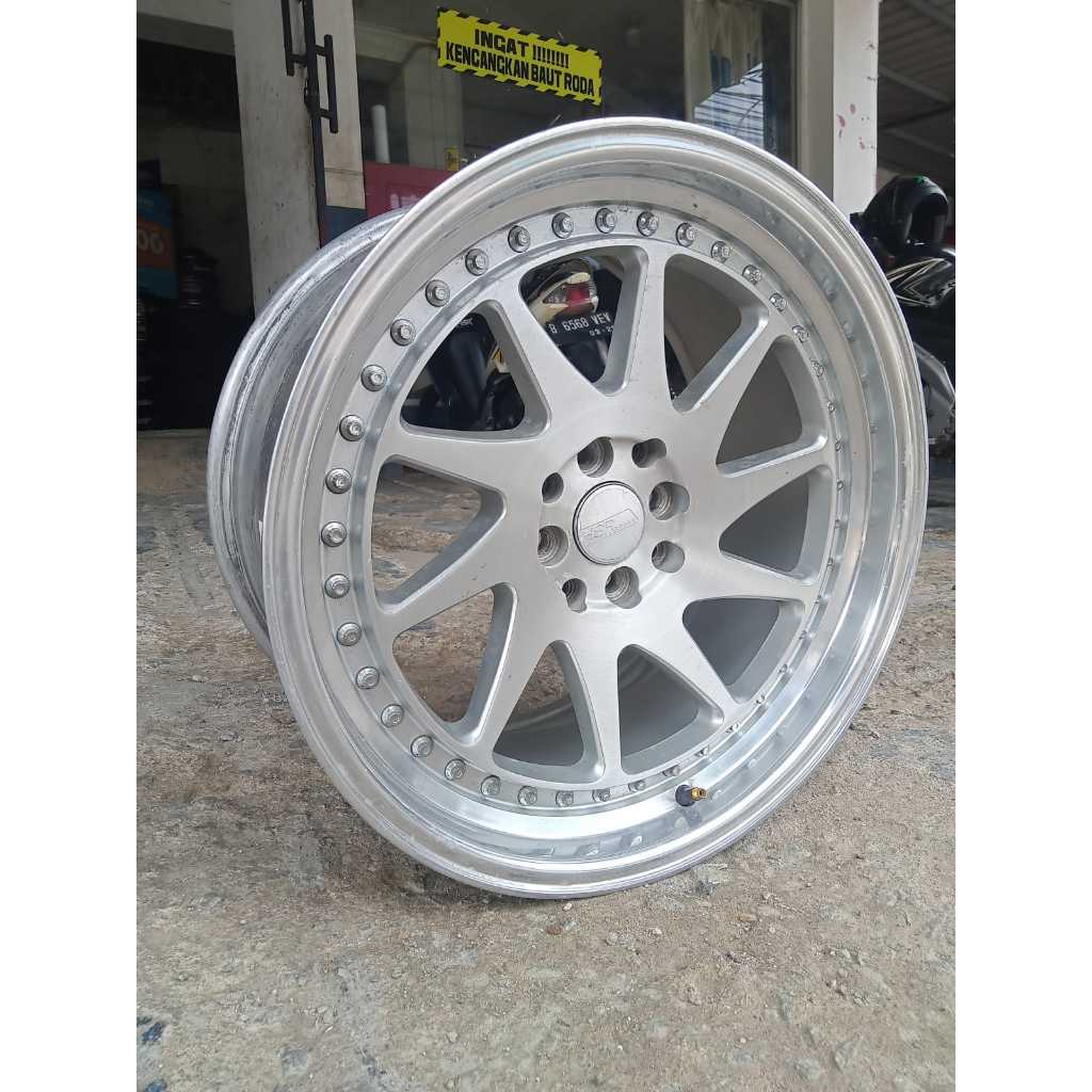 Jual Velg pelek racing bekas hsr ozora ring 18 lebar 8,5/9,5 pcd 4x100/114,3 ET 40/35 | Shopee ...