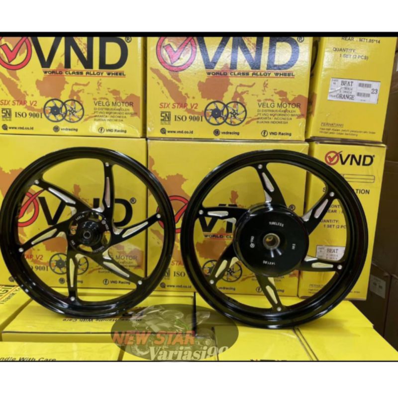 Jual VELG VND SIX STAR V2 VARIO 125/VARIO 150/VARIO 160 CBS/STYLO 160 CBS/BEAT/SCOOPY/VARIO 11O ...