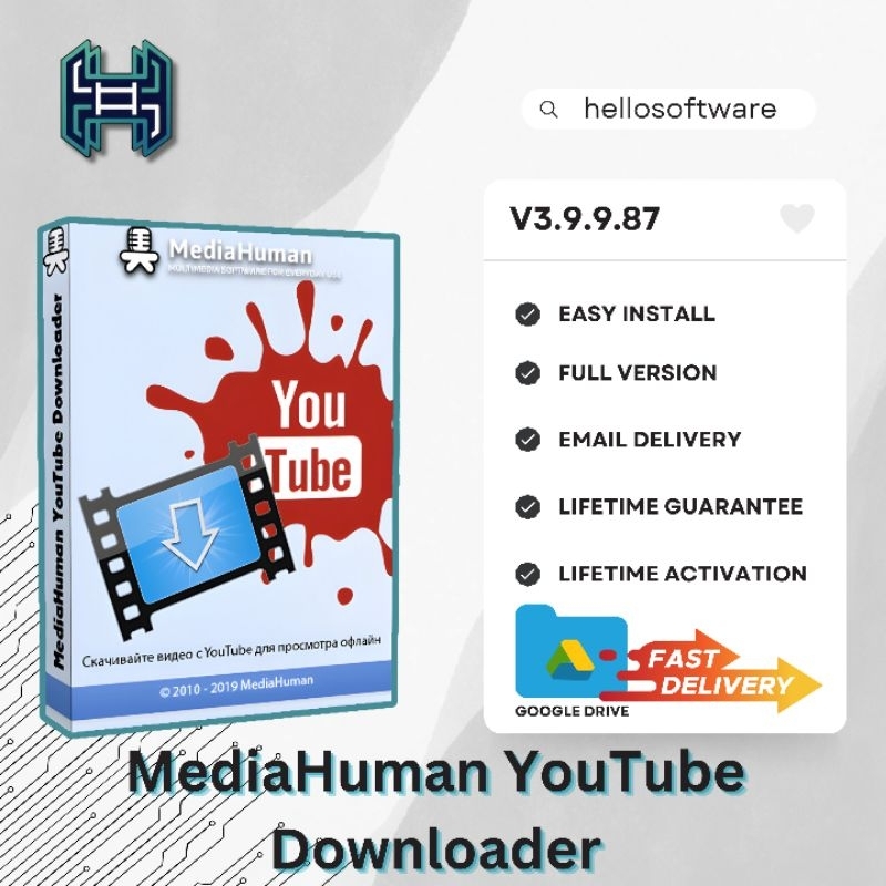 Jual MediaHuman YouTube Downloader 3.9.9.87 Full Version (Versi Terbaru) | Shopee Indonesia