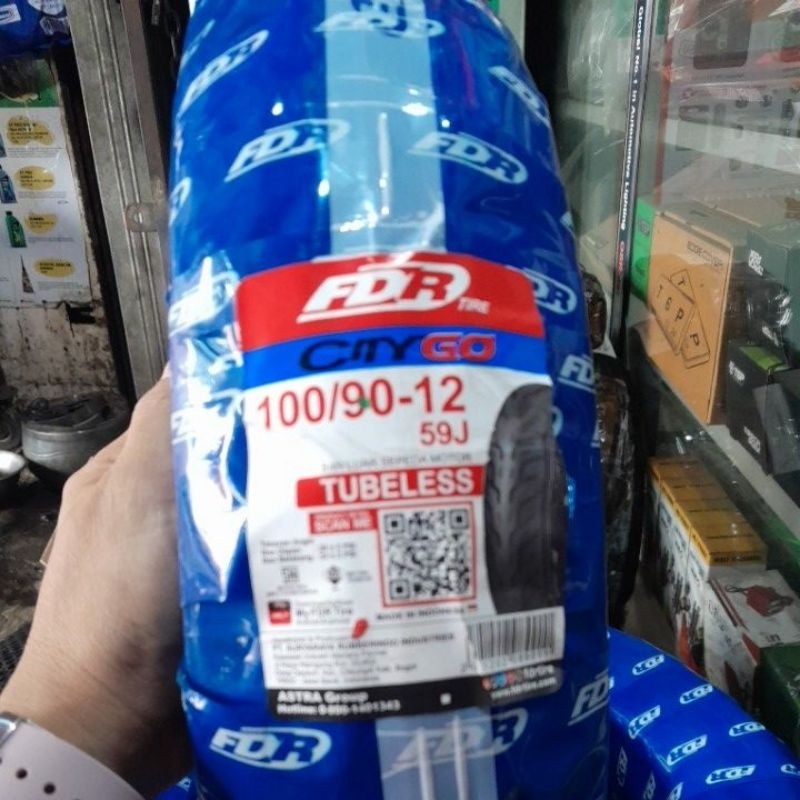 Jual BAN TUBLES DEPAN FDR SERIES CITY GO 100/90 RING 12 BAN SCOPY DONAT ...