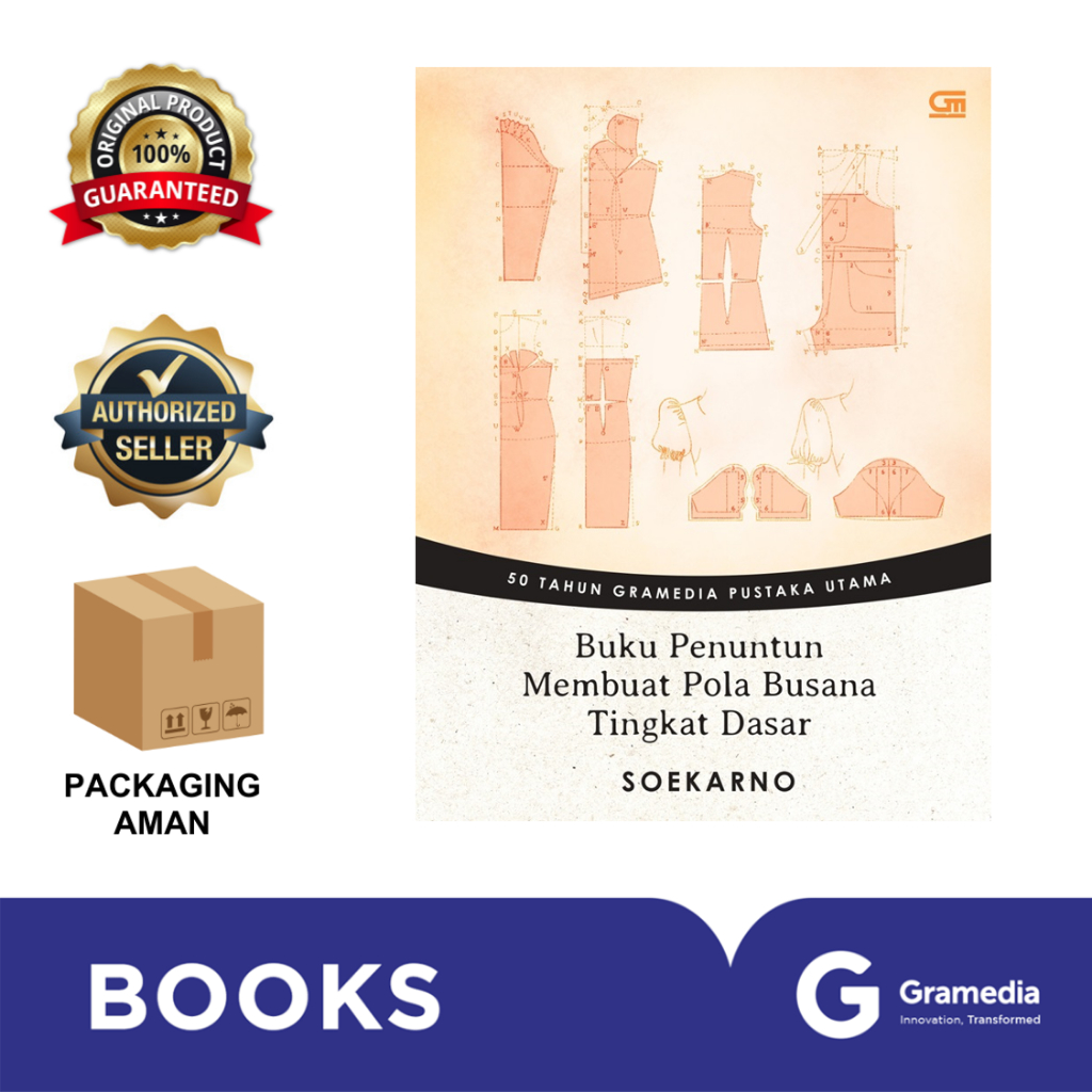 Jual Gramedia Bintaro - Buku Penuntun Membuat Pola Busana Tingkat Dasar ...