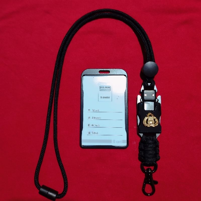 Jual Lanyard ID Card Costum Logo POLRI Timbul | Shopee Indonesia