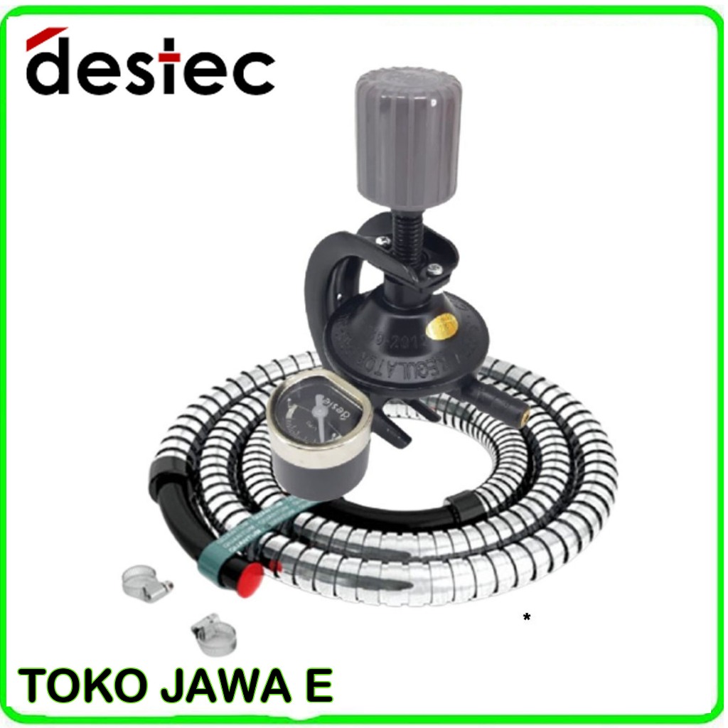Jual SELANG GAS + REGULATOR GAS DESTEC 201M Regulator Gas Model Putar ...